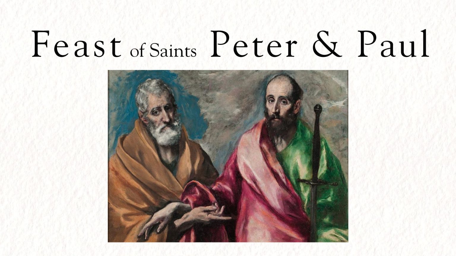 The Feast of Saints Peter and Paul | Saint James Parish | Arlington ...